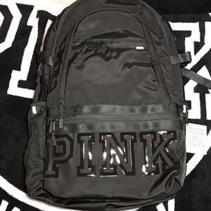 PINK Victoria's Secret | Bags | Salevs Pink Collegiate Campus Backpack ...
